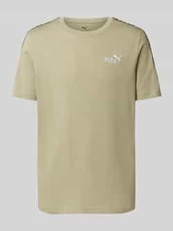 Puma T-Shirt mit Label-Stitching und Rundhalsausschnitt