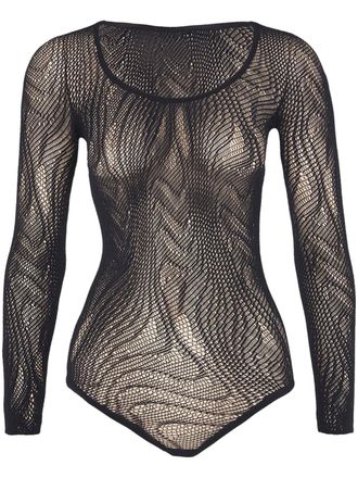 Wolford body Snake Net String - Noir