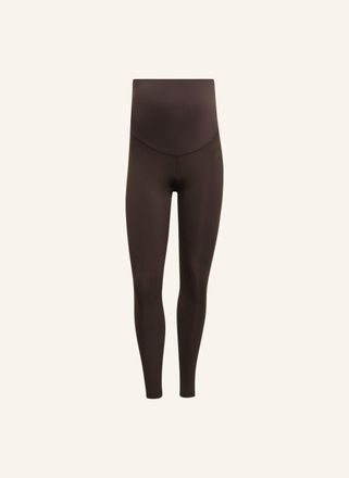adidas Optime Essentials Workout Umstands-Leggings In Voller L&auml;nge braun