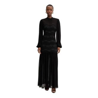 Twinset Damen, Kleider, Schwarzk, MGr&ouml;&szlig;e