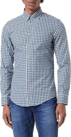 Seidensticker Herren 656222 Hemd, Dunkelgrün, 40