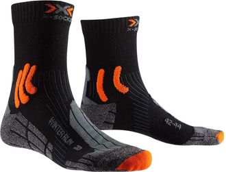 X Socks X-Bionic Unisex Winter Run 4.0 Socken, B038 Schwarz/Dunkelgrau Melange/X-Orange, 38 EU