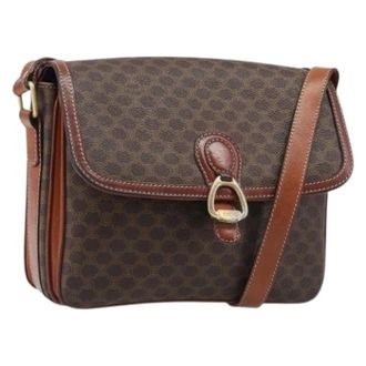 Celine Pre-owned Canvas Cross Body Bag - Femme - Pre-owned - Brun - Taille: ONE Size