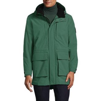 Lands End Wasserdichter, isolierter Squall-Parka, Herren, Gr&ouml;&szlig;e:48-50 regular, Gr&uuml;n, Nylon, by Lands End