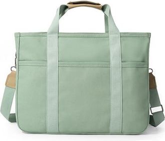 Generic Sac &agrave; bandouli&egrave;re Hobo en toile pour femme, grand tote pratique et polyvalent avec plusieurs poches, bandouli&egrave;re ajustable pour le travail, l&eacute;cole, le