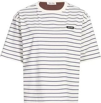 Miu Miu T-shirt à rayures