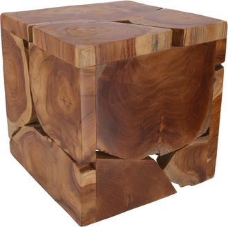 Guru Shop Dekow&uuml;rfel aus Wurzelholz, Lichtobjekt, Braun, 31x31x31 cm