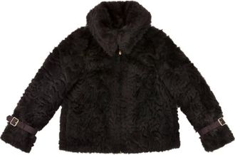Yes-Zee Manteau en fausse fourrure - Femme - Vestes - Brun - Taille: 40 FR