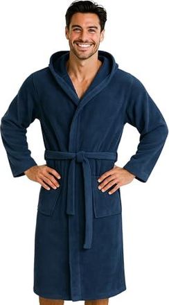 Morgenstern Manteau de Bain Homme 100% Coton Grande Taille Capuche Eponge Gris fonc&eacute; Taille XXL