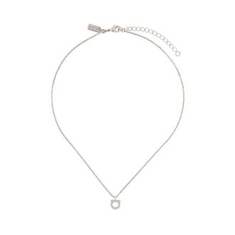 Ferragamo Gancini Kristal Halskette - - Accessories - Damen - Grau - ONE SIZE