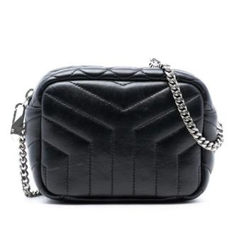 Saint Laurent Sac bandouli&egrave;re en cuir Pre-owned - Femme - Pre-owned - Noir - Taille: ONE Size