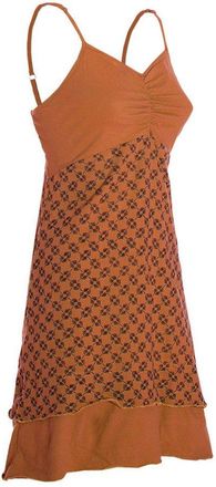 vishes Sommerkleid Damen Babydoll Spaghettitr&auml;ger bedruckt Baumwolle Alternative Mode, Boho, Hippie, Ethno, Festival