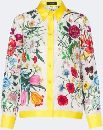 Gucci Hemd Gucci Flora aus Seide