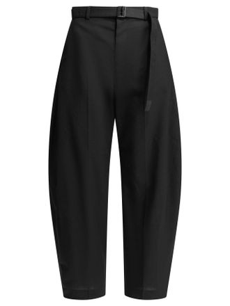 sacai Pantalon en laine ajust&eacute; Sacai
