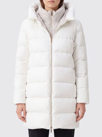 Moorer Doudoune longueur genou en nylon matelass&eacute; imperm&eacute;able avec capuche