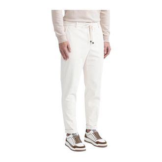 PESERICO Velours-Jogginghose - - Trousers - Herren - Wei&szlig; - L
