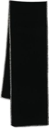Karl Lagerfeld Schal mit Ziernähten - Schwarz