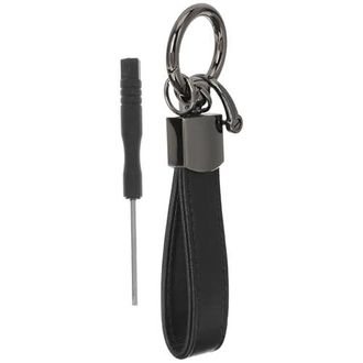 NUOBESTY Porte-Cl&eacute;s Homme Anneau Vis Porte-Cl&eacute;s Voiture R&eacute;sistant Noir Mat Accessoire Suspendu pour Cl&eacute;s Auto et Moto Pr&eacute;sent Anniversaire Homme Pratique et D&eacute;