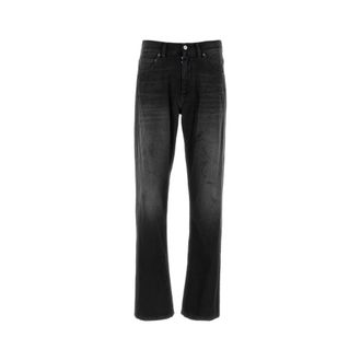Maison Margiela Gerade geschnittene Jeans aus Baumwolle - - Jeans - Herren - Schwarzk - W31