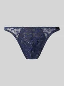 HOM String aus Spitze mit Label-Detail