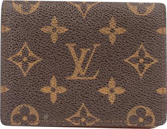 Louis Vuitton Portemonnaie - Louis Vuitton Canvas Monogram Cardholder - Gr. unisize - in Braun - f&uuml;r Damen