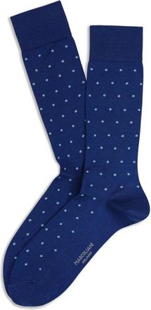 Marcoliani Homme, Sous-v&ecirc;tements, Bleu, Taille: ONE Size Calze Full Color in cotone a pois