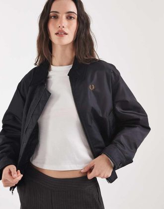 Fred Perry caban matelass&eacute; noir