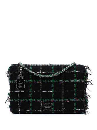 Chanel sac à bandoulière en bouclé Charm Wallet On Chain (2016-2017) - Noir