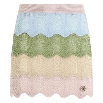 Philipp Plein Minirock Color Wave - - Skirts - Damen - Mehrfarbig - M