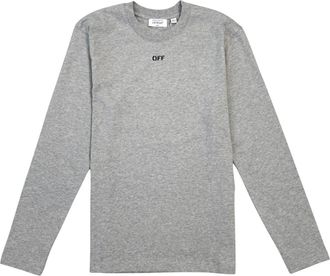 Off-white Homme, Tops, Gris, Taille: M Long Sleeve Sweater