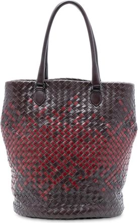 Bottega Veneta Hobo Bags - Bicolor Nappa Intrecciato Bucket Bag - Gr. unisize - in Braun - f&uuml;r Damen