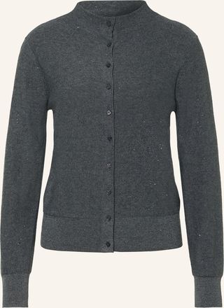 s.Oliver Black Label S.Oliver Black Label Strickjacke Mit Pailletten grau