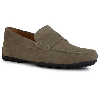 Geox U KOSMOPOLIS + GRIP Leder Herren Taupe Slipper