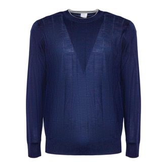 Eleventy Rundhals-Pullover - - Knitwear - Herren - Blau - S