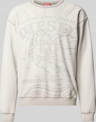 Diesel Sweatshirt mit Jacquard Logo-Detail