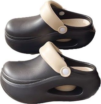 Generic Pantoufles tendance pour femme, sabots &agrave; plateforme pour lext&eacute;rieur et lint&eacute;rieur, confortables, d&eacute;contract&eacute;es, sandales de plage, course &agrave; pied, marc