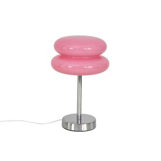 Baoblaze Colcolo Eierkuchen-Pilzlampe Modische Glastischlampe Nachtlicht 3 Farben Licht INS Atmosph&auml;re Studie f&uuml;r Schreibtischlampe Nachttisch Schlafzimmer Par