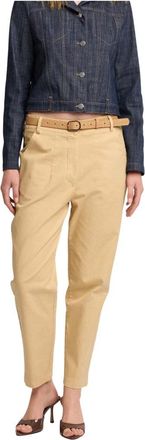 Kocca Femme, Pantalons, Beige, Taille: 46 FR Pantalon Chino en Coton