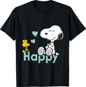 Peanuts Snoopy Woodstock Happy T-Shirt