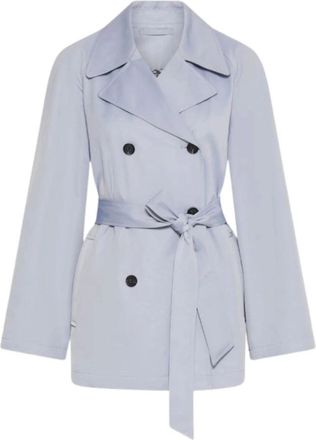 Marella Femme, Manteaux, Bleu, Taille: 38 FR Mllumido Trench Coat