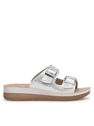 Inblu Pantoletten FT020400 Silberfarben