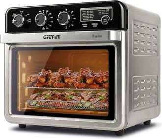G3Ferrari G10221 Heißluftofen Air Fryer 32 L, 2000 W, 5 Garprogramme, 6 Heizelemente, Temperatur bis 230 °C einstellbar, Display mit Timer, BPA/PFOA-freies Edel