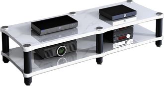 Generic HiFi Rack TV Rack Entertainment-Center, Schallplattenständer für Verstärker Plattenspieler Stereo-Receiver, Offener CD-Player-Ständer für Heimkino Sch