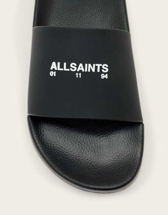 AllSaints Date - Slider in Schwarz