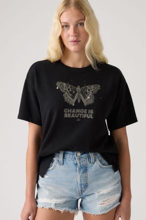 Levi's Vintage T-Shirt mit Grafik - Damen - Schwarz / Schwarz