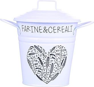 Villa D'Este Home Tivoli Daily Metall Mehl und Getreideimer