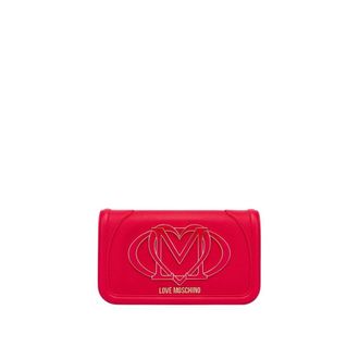 Love Moschino Femme, Sacs, Rouge, Taille: ONE Size Smart Daily Bag avec maxi logo