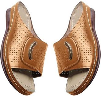 Generic Sandales d&eacute;t&eacute; pour femme - Avec talon compens&eacute; - Style boh&egrave;me - Sandales de plage - Sandales d&eacute;t&eacute; r&eacute;tro - Sandales romaines - Sandales de loisirs - Bo