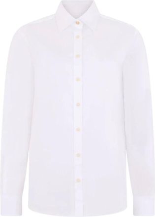 Roberto Cavalli Femme, Blouses et Chemises, Beige, Taille: 44 FR Chemise Blanche