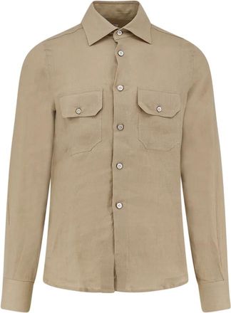 Kiton Homme, Chemises, Beige, Taille: L Ciro Paone Shirt